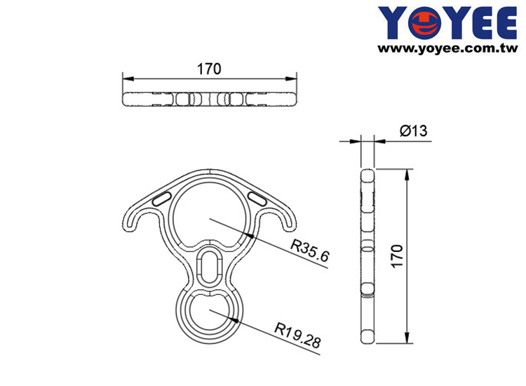 Alum. 40kN Safety Figure 8 Descender, Alum. 40kN Safety Figure 8 ...